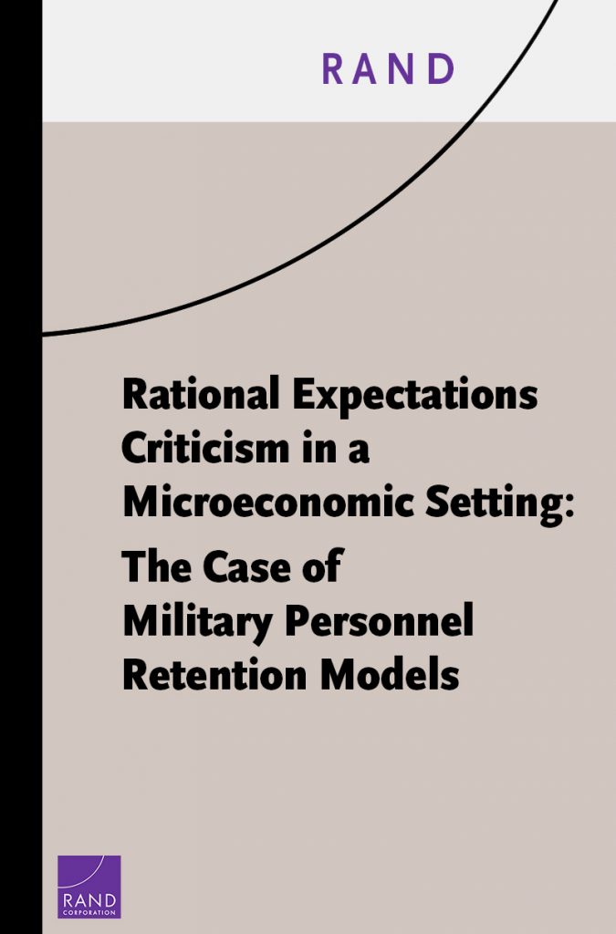 Rational Expectations Criticism in a Microeconomic Setting: The Case of ...